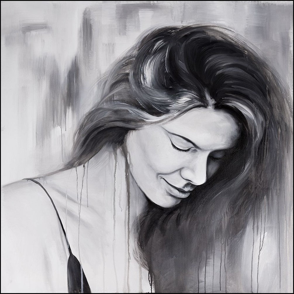 SMILING WOMAN PORTRAIT 13522|Buy Figurative artwork | Art wall painting ...