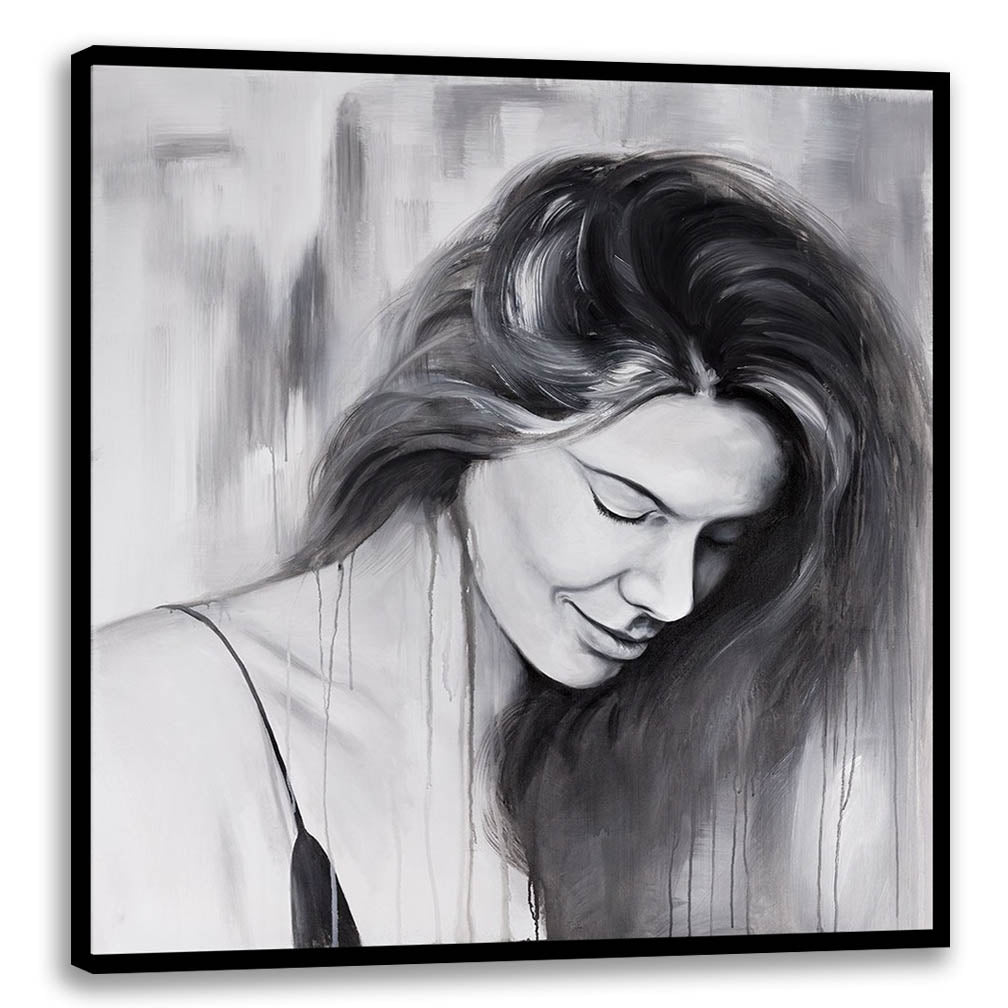 SMILING WOMAN PORTRAIT 13522|Buy Figurative artwork | Art wall painting ...
