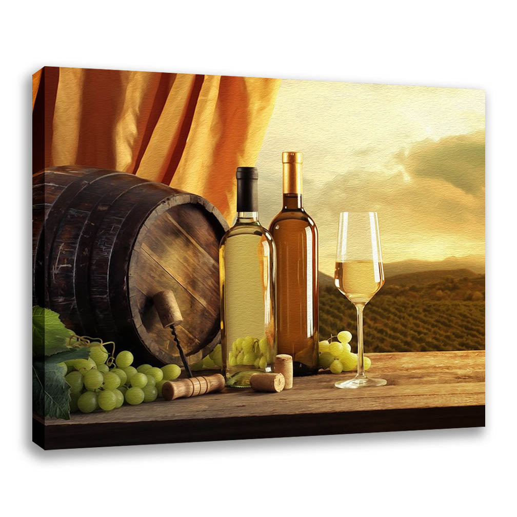 Tuscan Wine Paintings VinoPaint: Tuscan Harvest Painting Villa Del